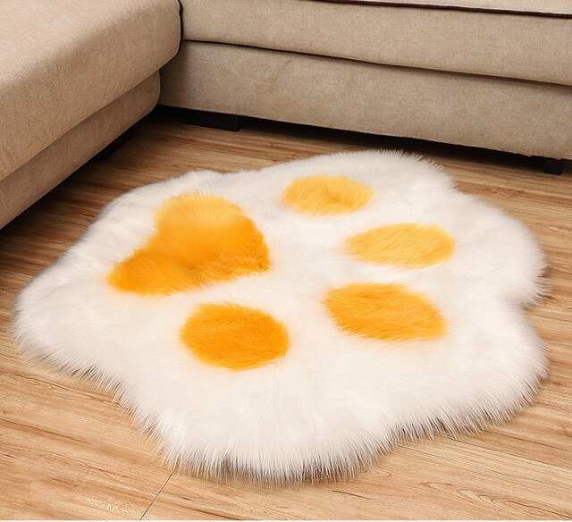 Cat Paw Plush Rug – Home On Earth
